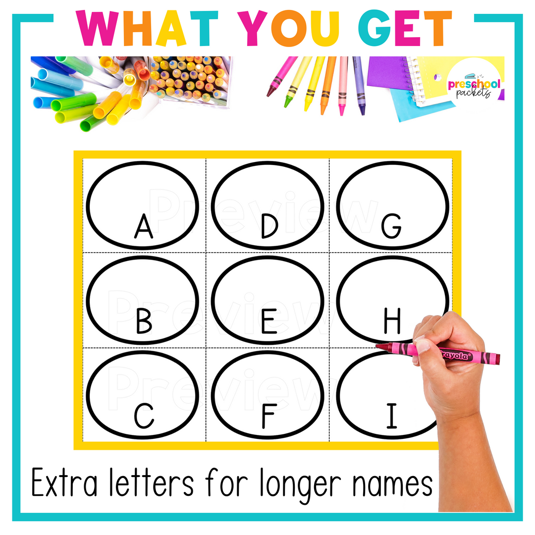 Snowman Name Craft Editable Craft for Winter – Preschool Packets