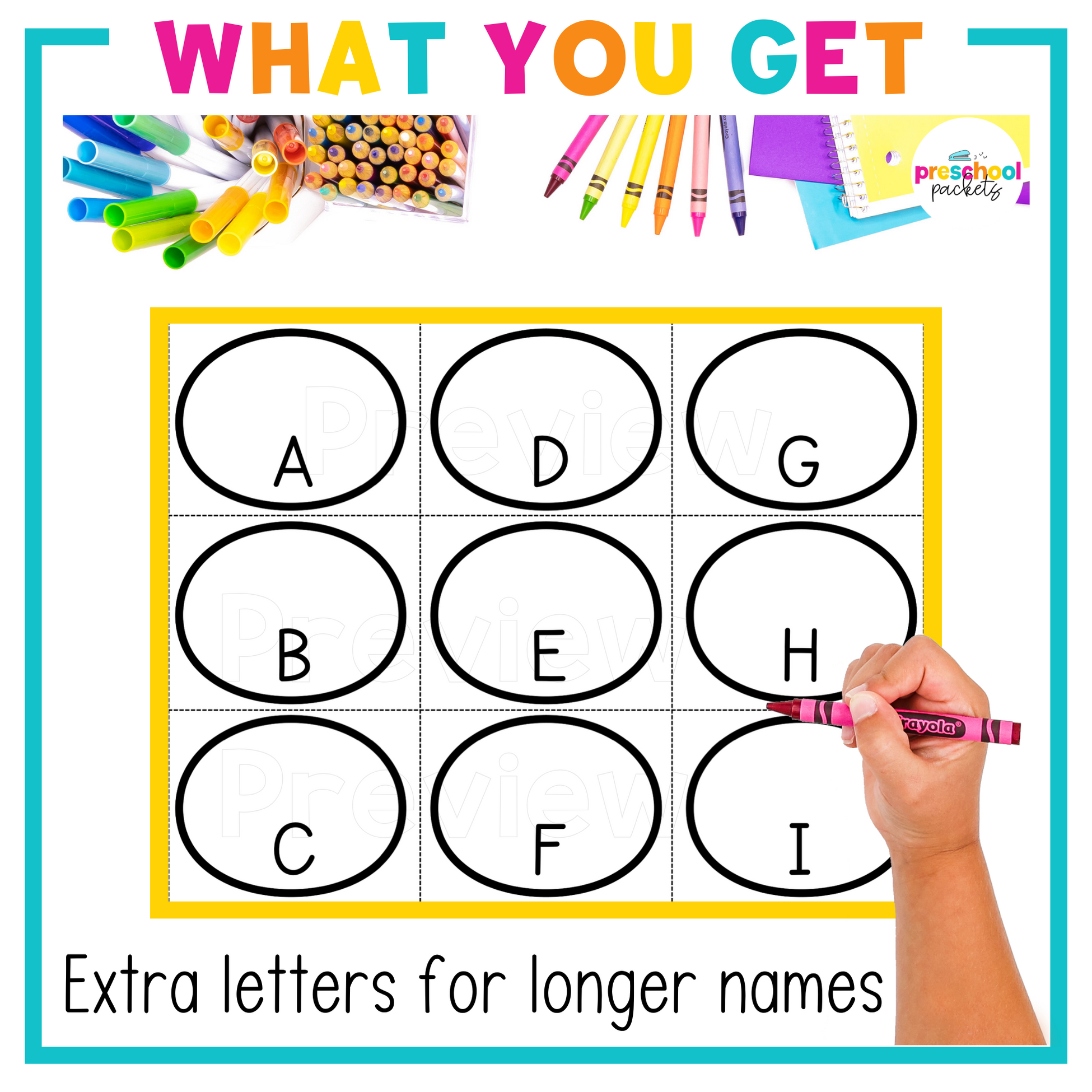 Snowman Name Craft Editable Craft for Winter – Preschool Packets