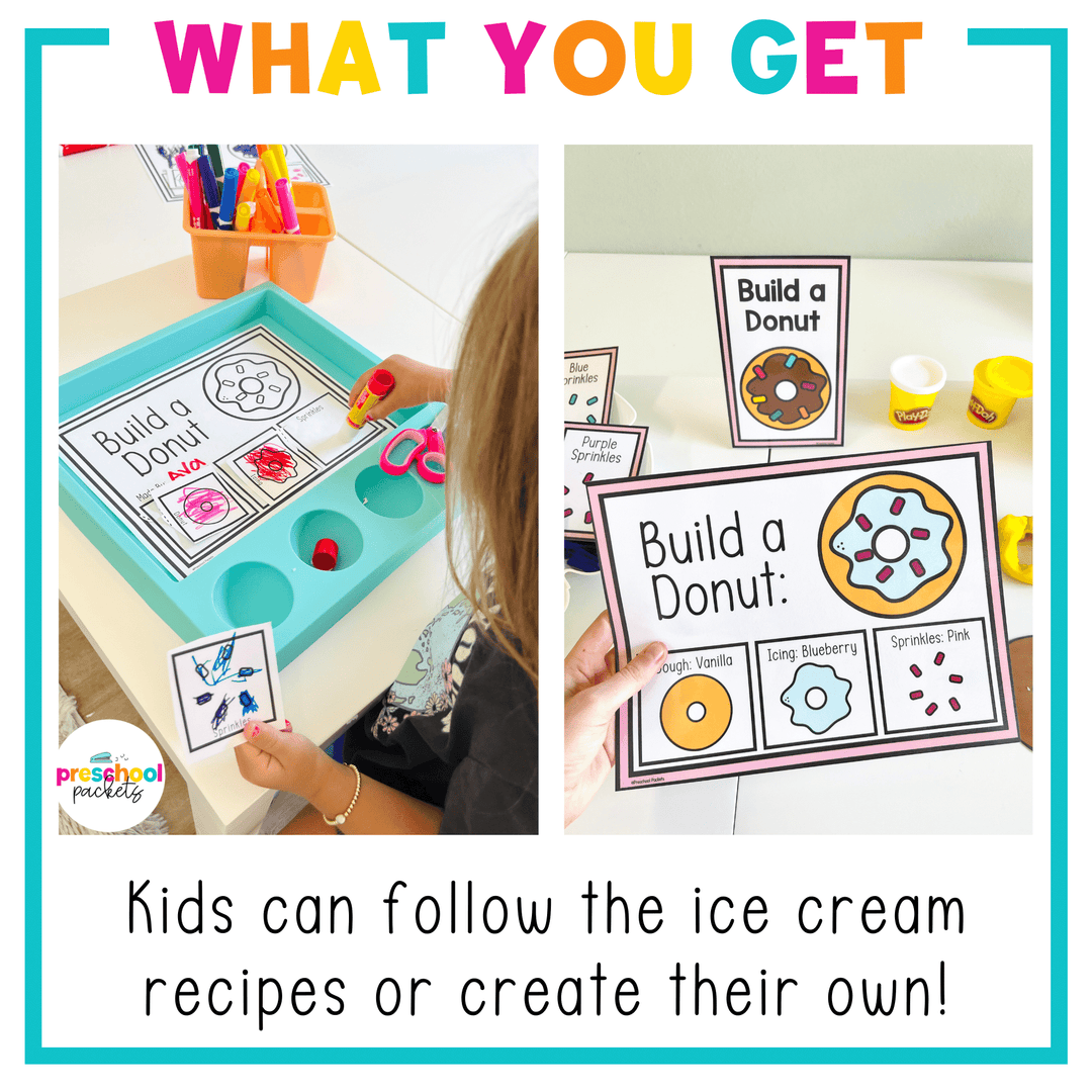 Donut Shop Dramatic Play Center – Preschool Packets