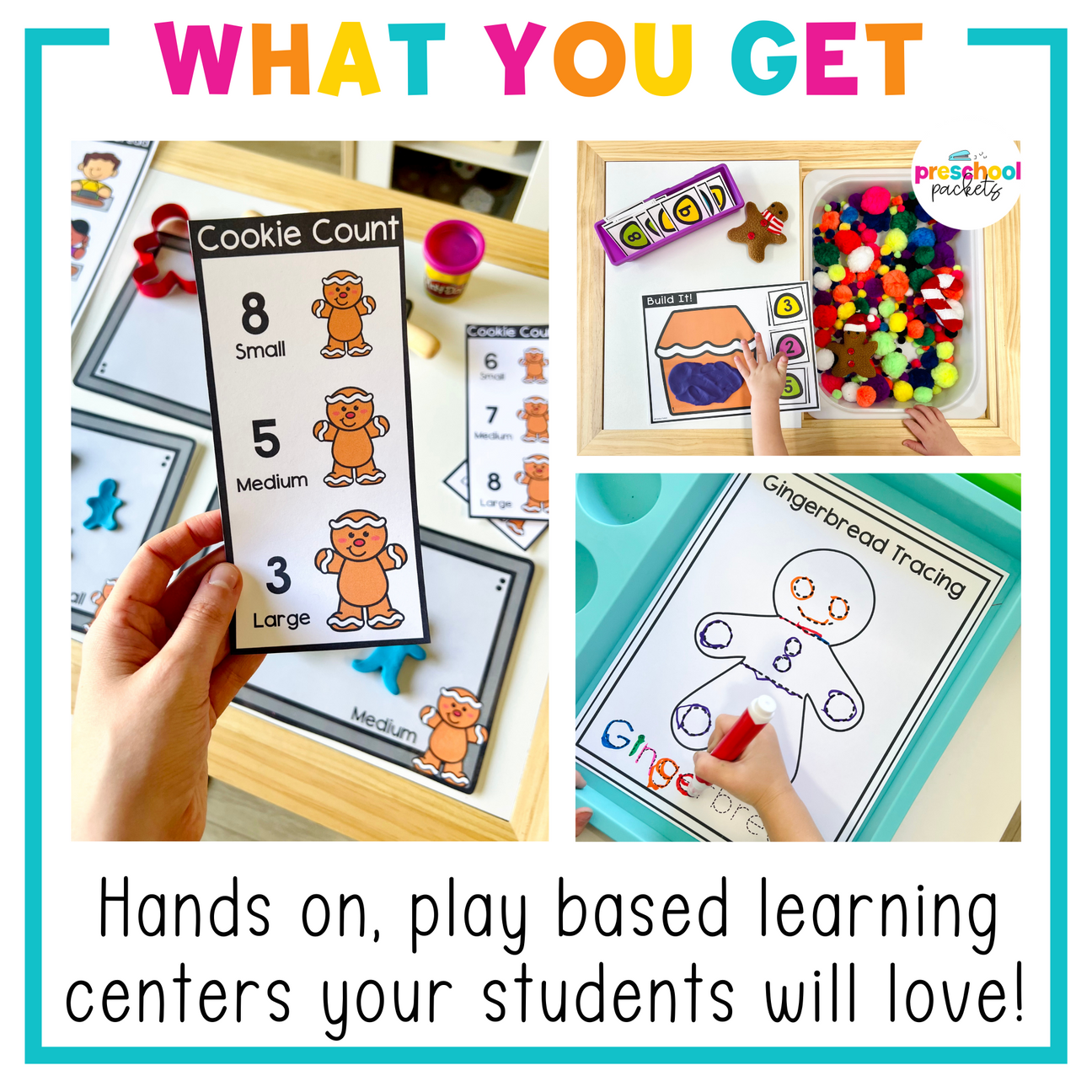 Gingerbread Preschool Activities Weekly Curriculum – Preschool Packets