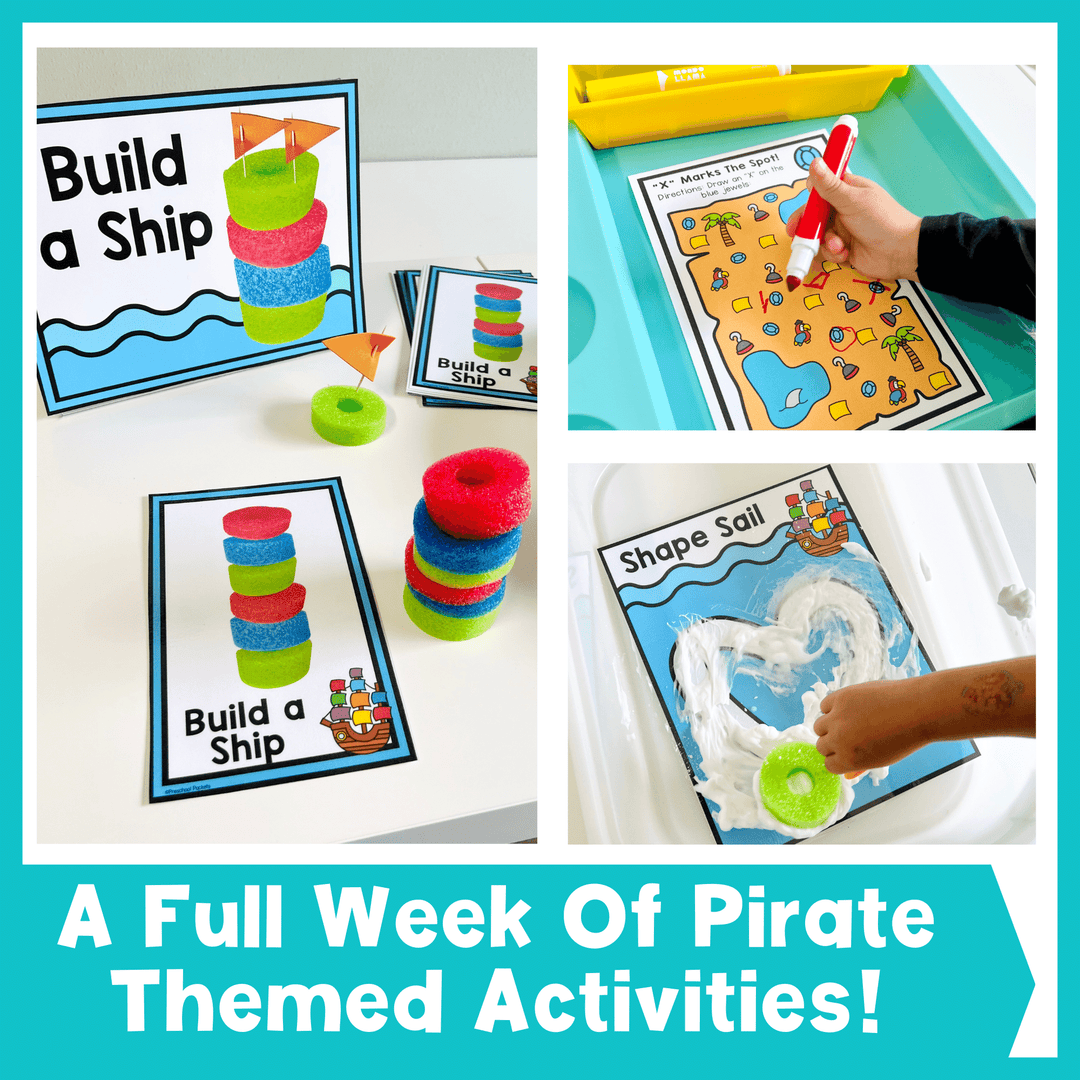 Pirate Activities Preschool Weekly Themed Curriculum – Preschool Packets