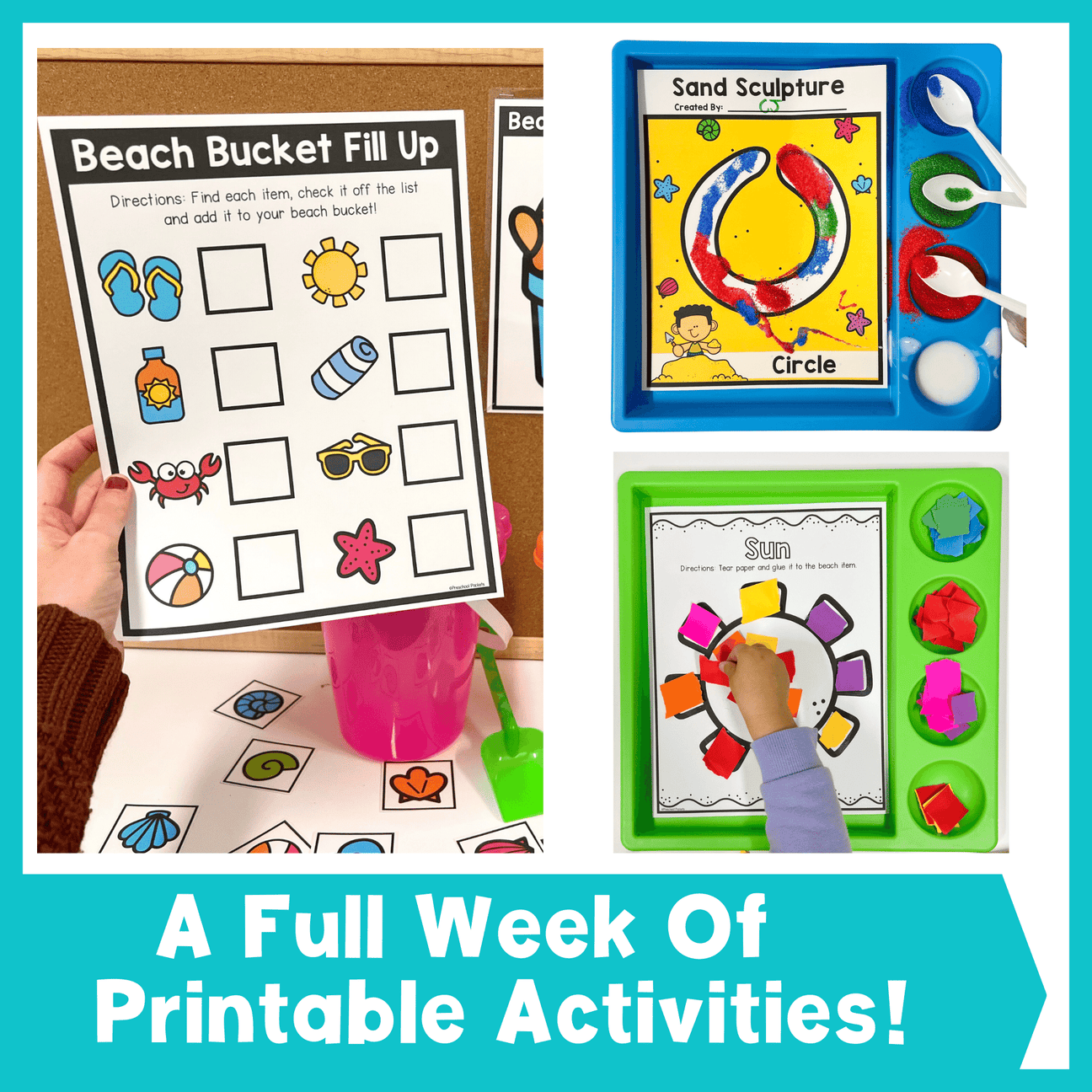 Beach Activities Preschool Weekly Themed Curriculum – Preschool Packets