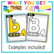 Alphabet Crafts: B is for Bulldozer Letter of the Week Activity ...
