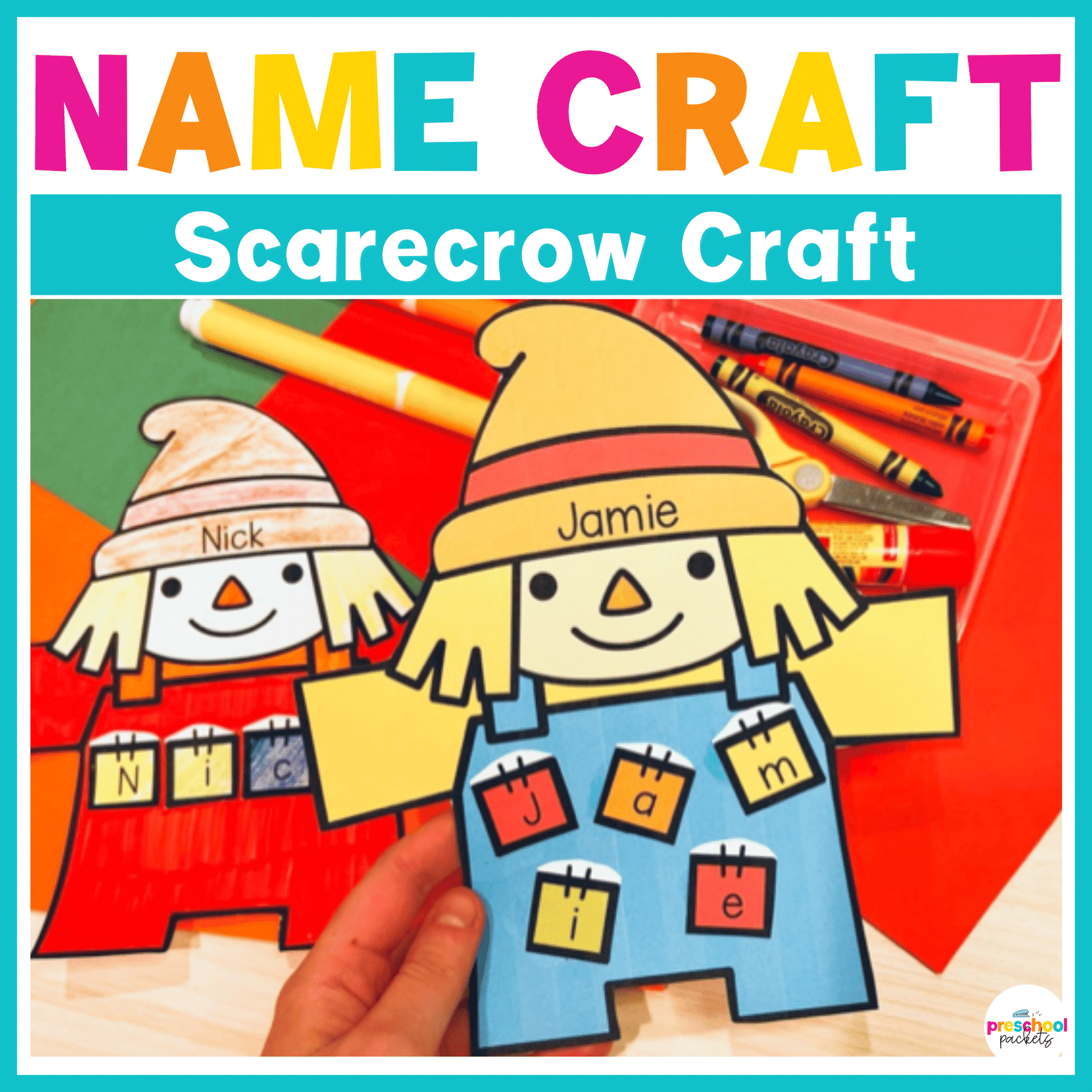 Scarecrow Name Craft Editable – Preschool Packets