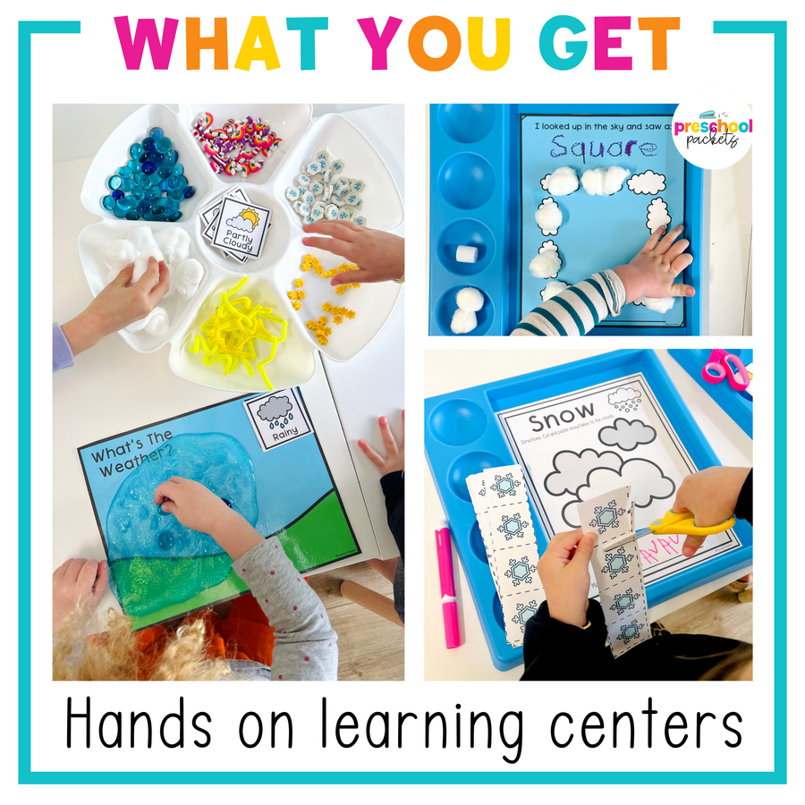 Weather Preschool Activities Weekly Curriculum – Preschool Packets