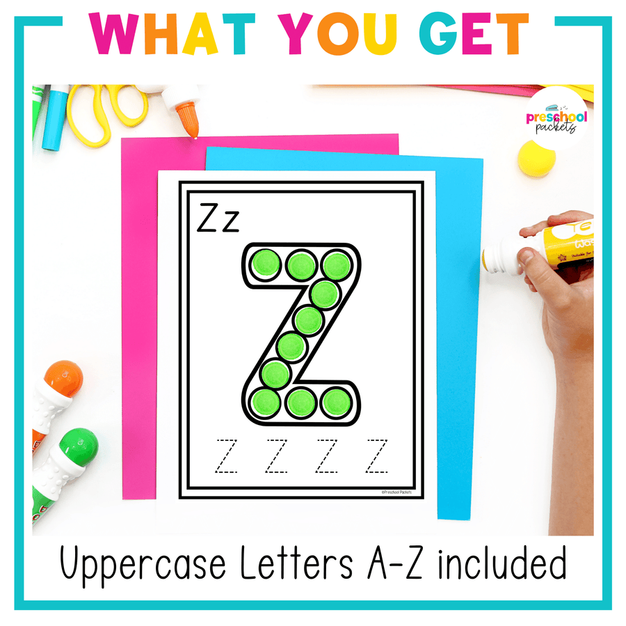 Alphabet Dot Marker and Tracing Worksheets Uppercase A-Z – Preschool ...