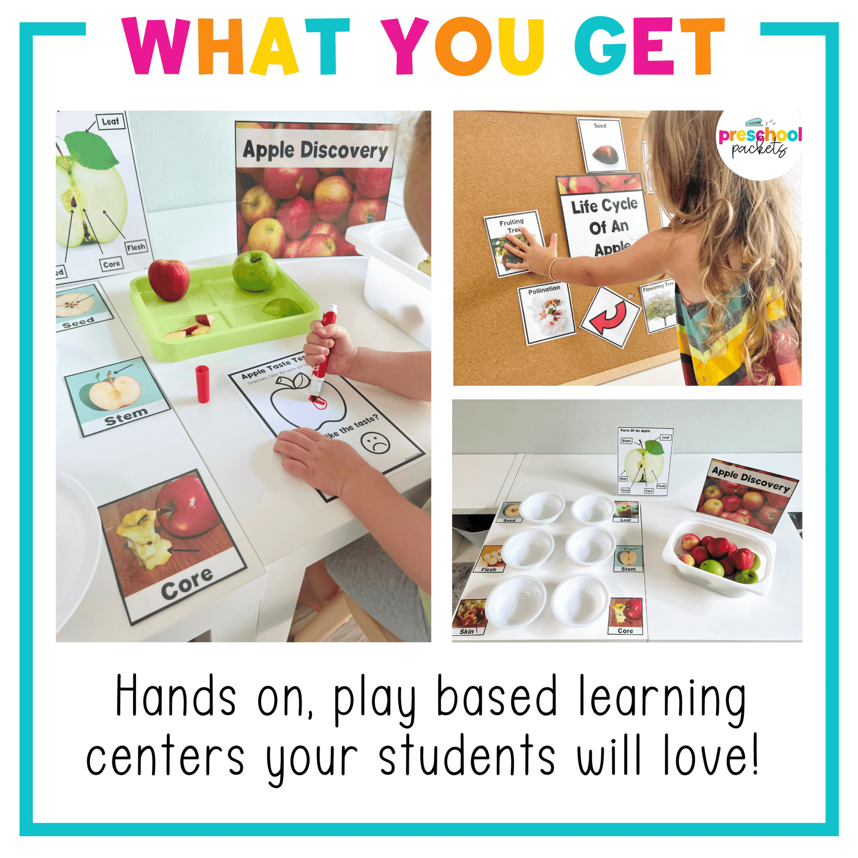 Apple Theme Activities Preschool Weekly Curriculum – Preschool Packets