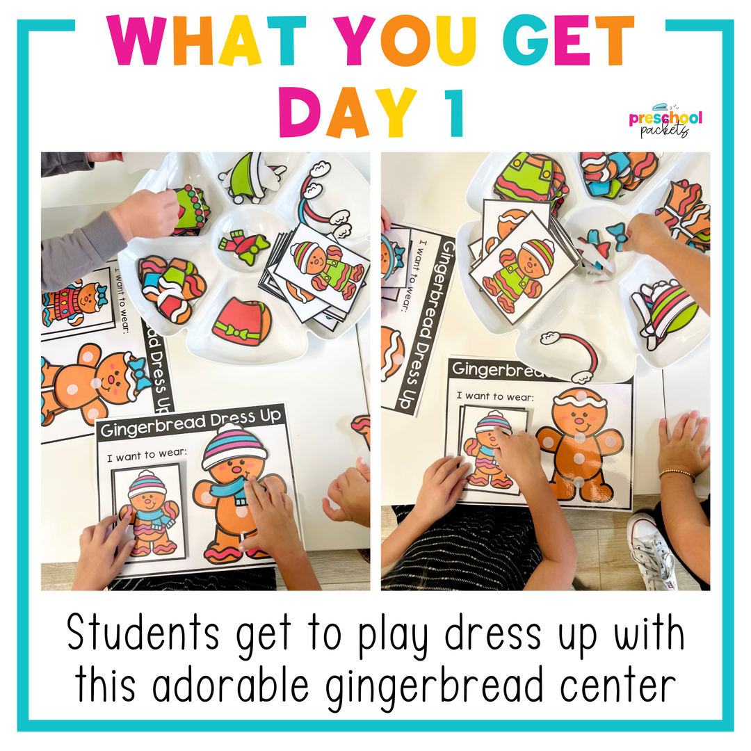 Gingerbread Preschool Activities Weekly Curriculum – Preschool Packets