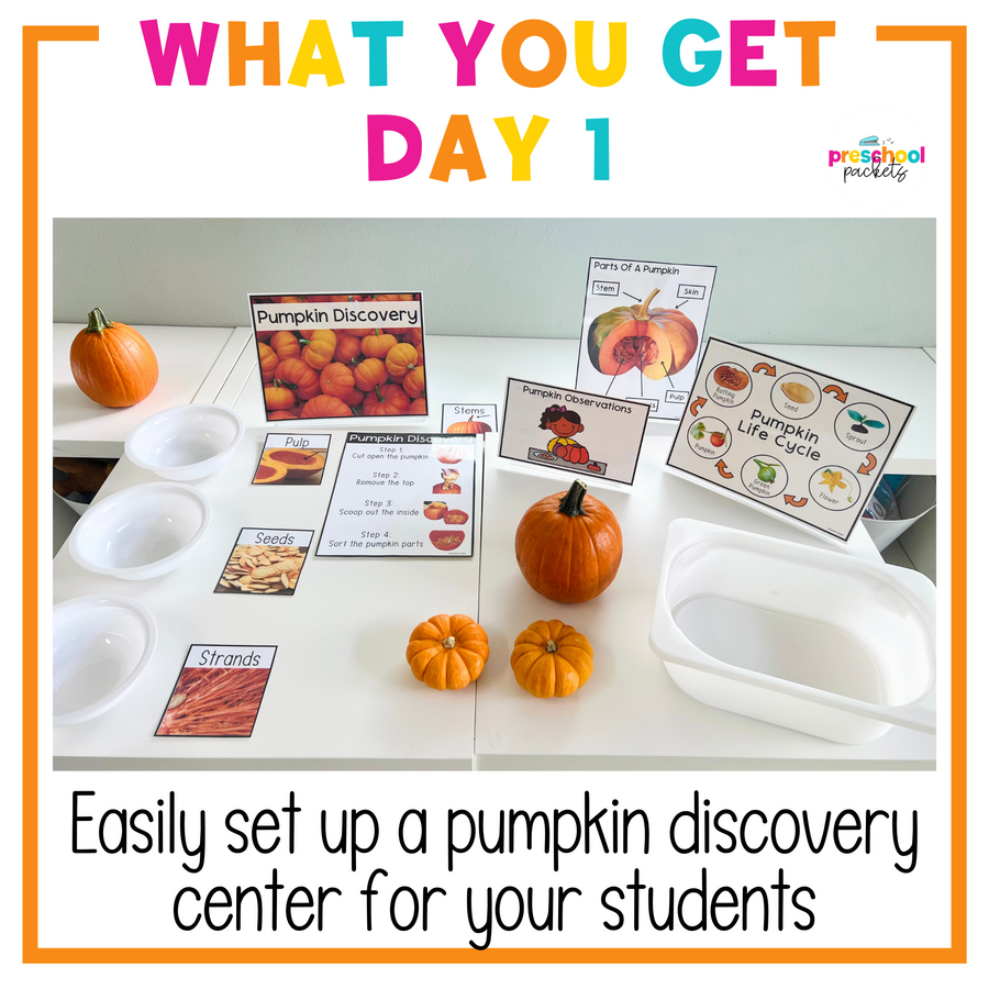 Pumpkin Preschool Activities Weekly Curriculum – Preschool Packets