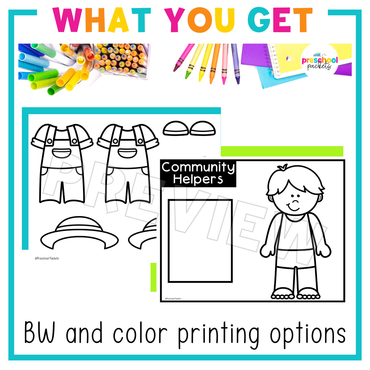 Community Helpers Dress Up Activity for Preschool – Preschool Packets