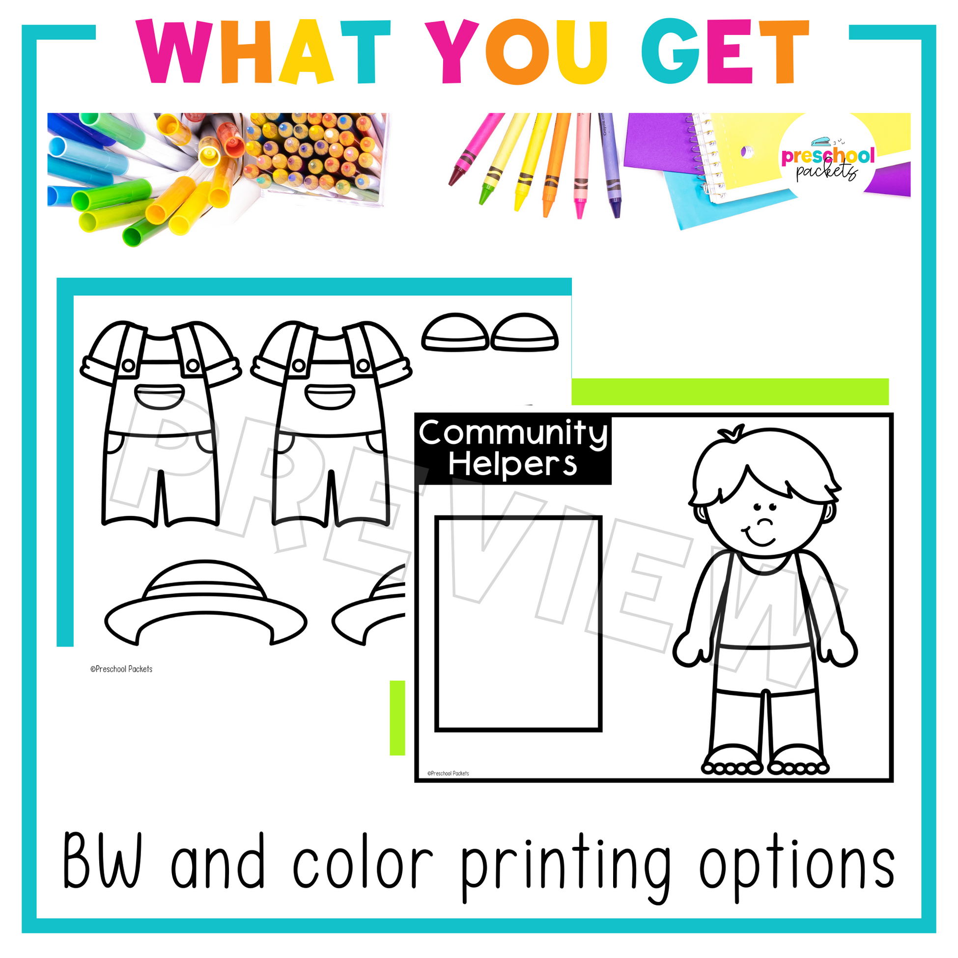 Community Helpers Dress Up Activity for Preschool – Preschool Packets