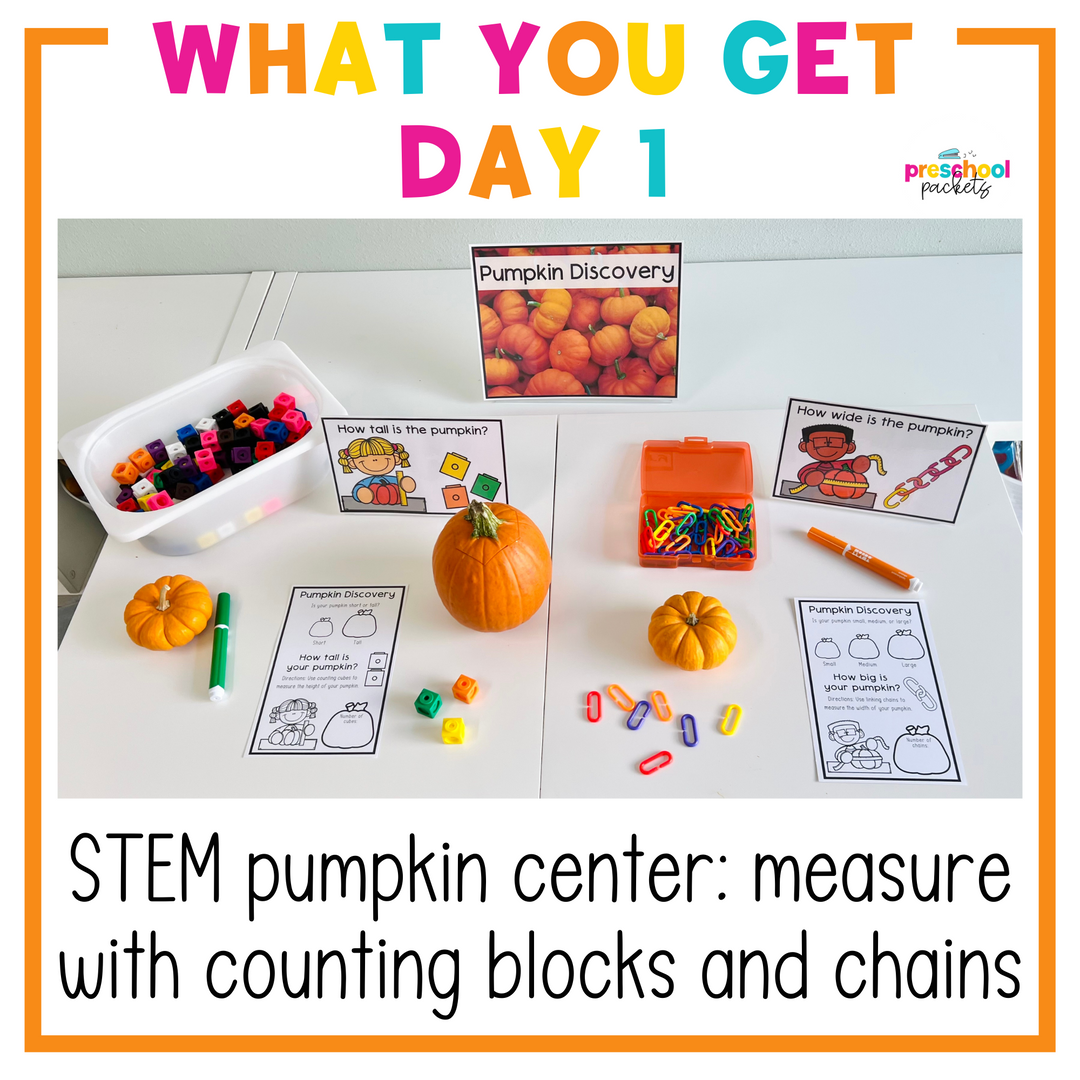 Pumpkin Preschool Activities Weekly Curriculum – Preschool Packets