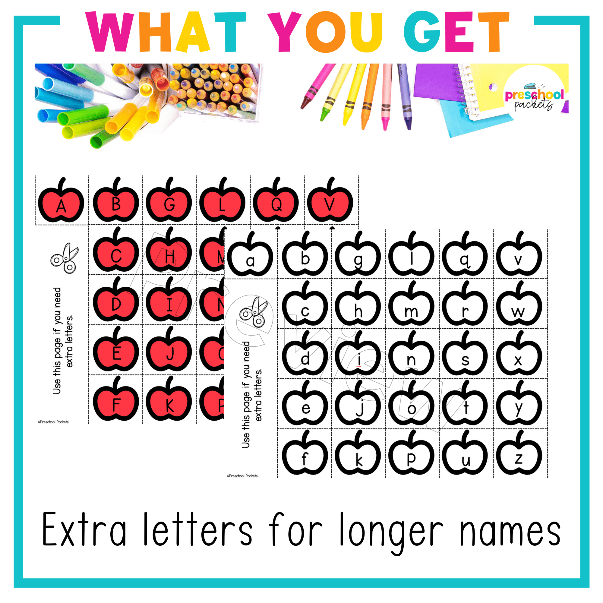 Apple Tree Name Craft Fall – Preschool Packets