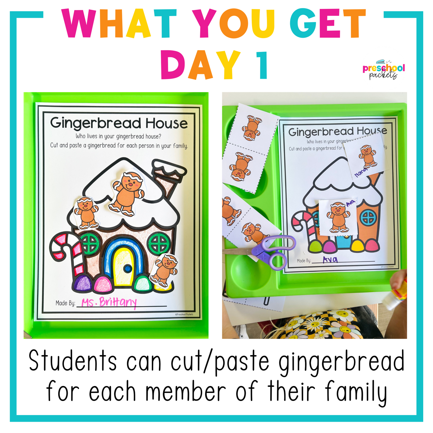 Gingerbread Preschool Activities Weekly Curriculum – Preschool Packets