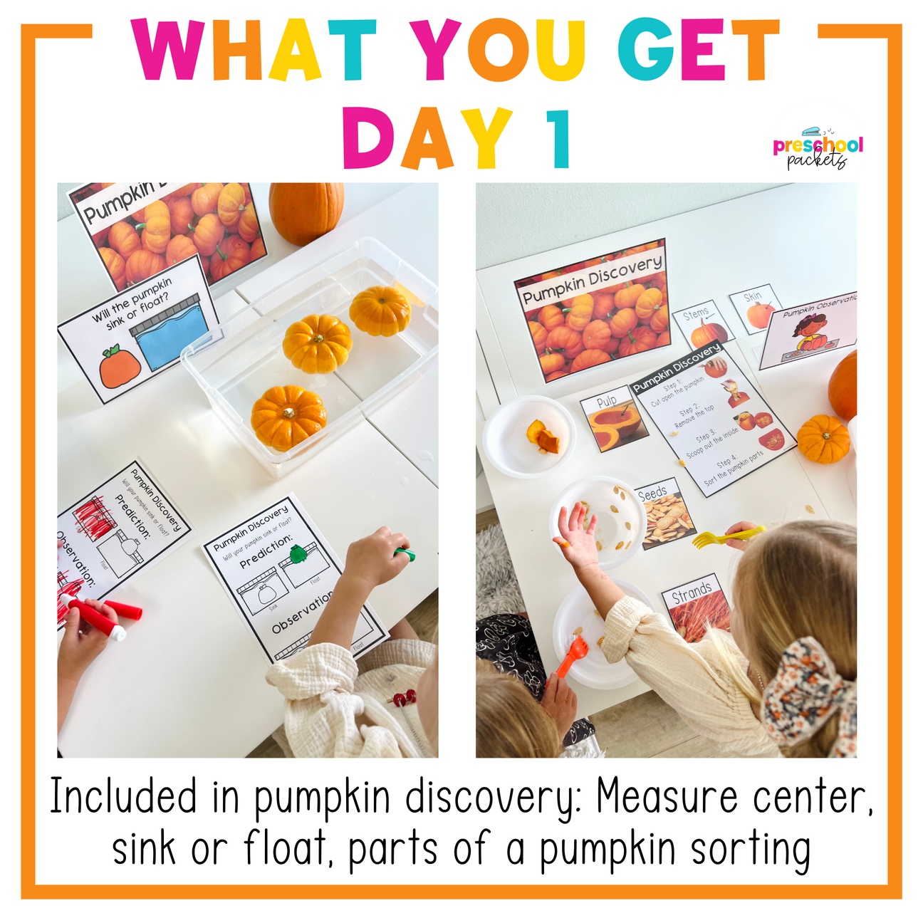 Pumpkin Preschool Activities Weekly Curriculum – Preschool Packets