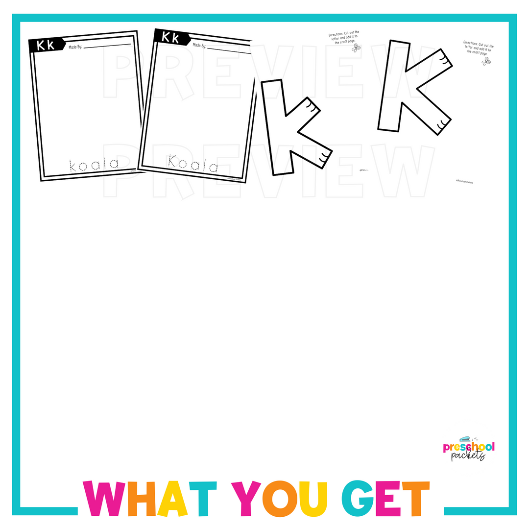 Alphabet Crafts: K is for Koala Letter of the Week Activity – Preschool ...