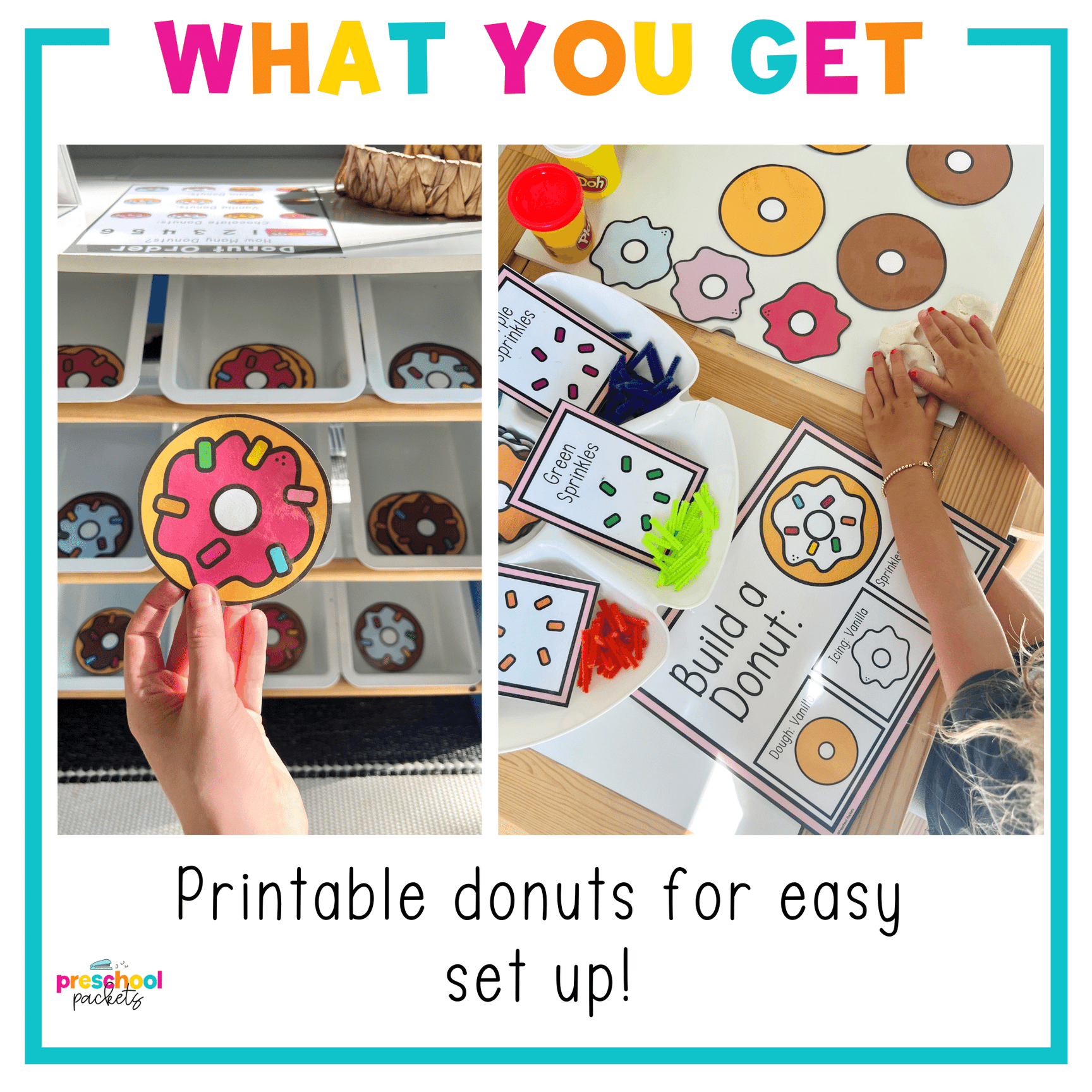 Donut Shop Dramatic Play Center – Preschool Packets