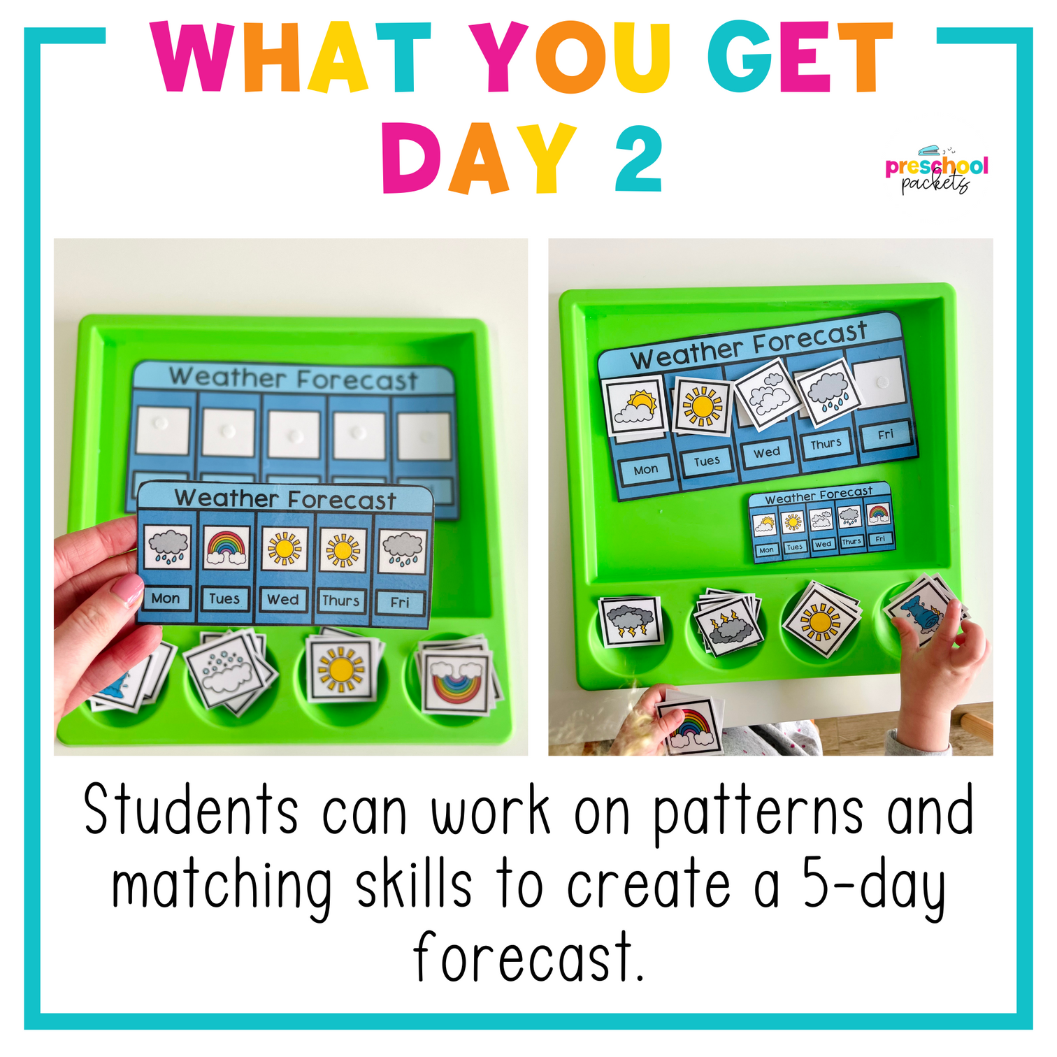 Weather Preschool Activities Weekly Curriculum – Preschool Packets