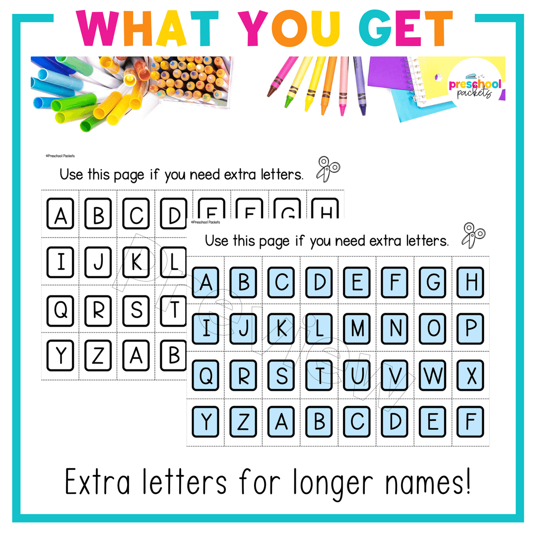 Back To School Crafts: Editable School Bus Name Craft – Preschool Packets