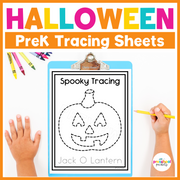 Halloween Tracing Worksheets For Preschool, PreK and Kindergarten ...