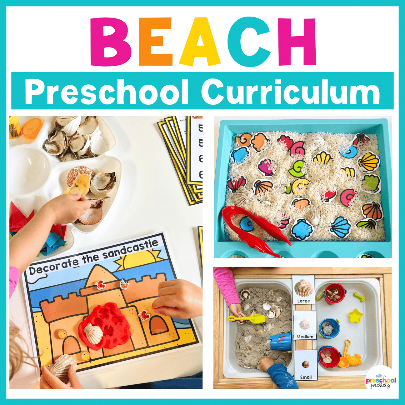 Beach Activities Preschool Weekly Themed Curriculum – Preschool Packets