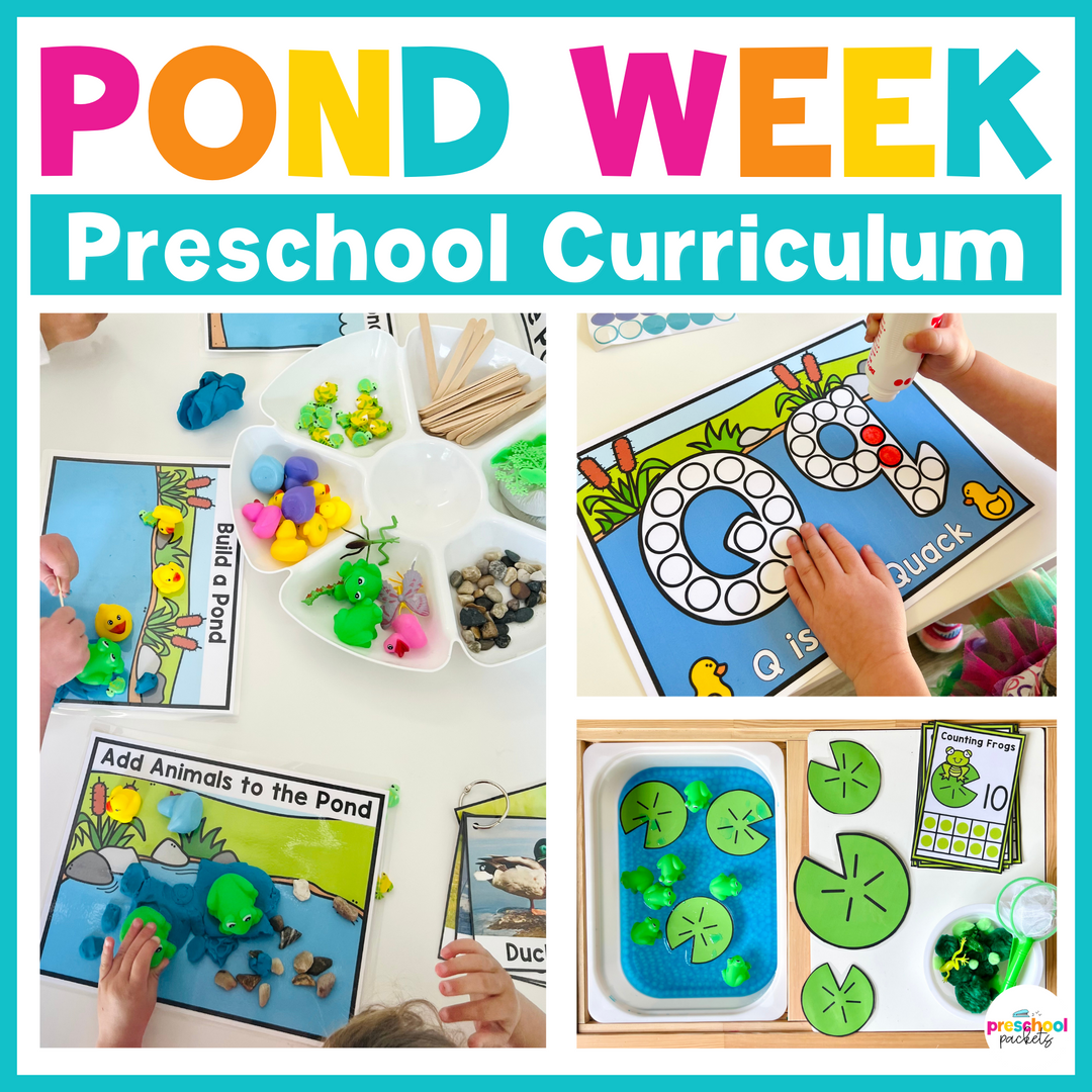 Pond Activities Preschool Weekly Themed Curriculum – Preschool Packets