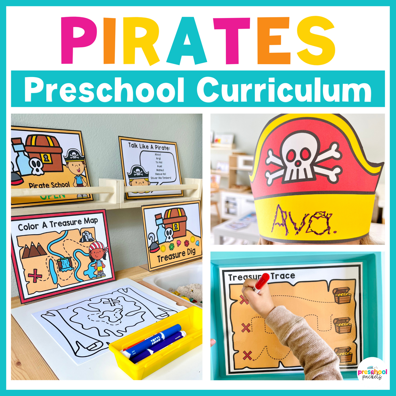 Pirate Activities Preschool Weekly Themed Curriculum – Preschool Packets