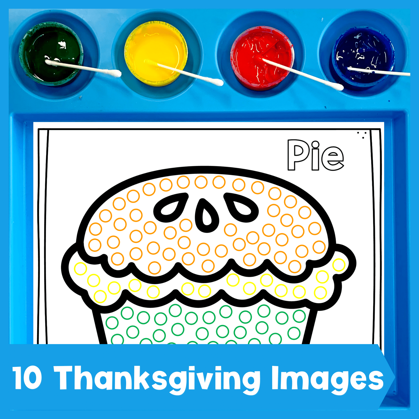 Thanksgiving Crafts Q Tip Painting Fine Motor Activity – Preschool Packets