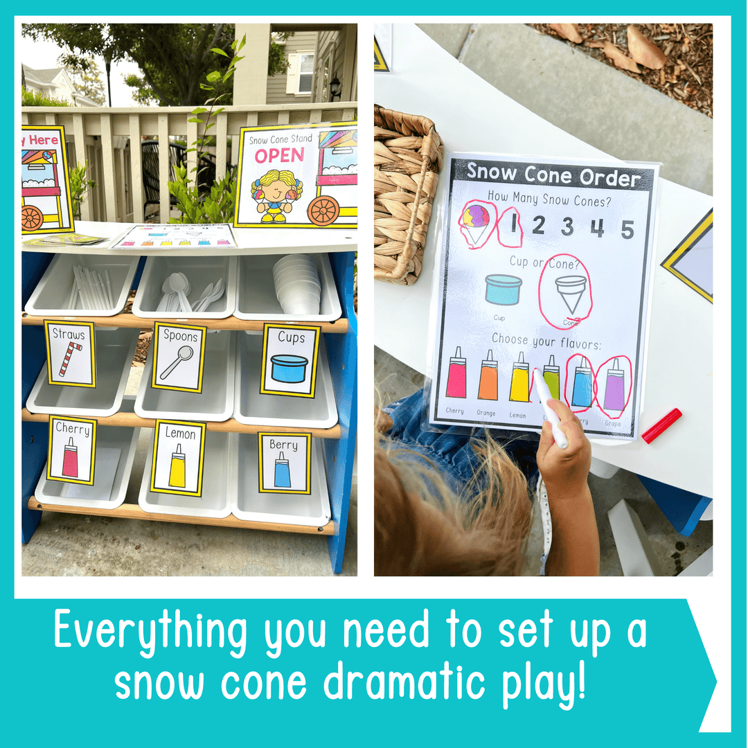 Snow Cone Dramatic Play Center – Preschool Packets
