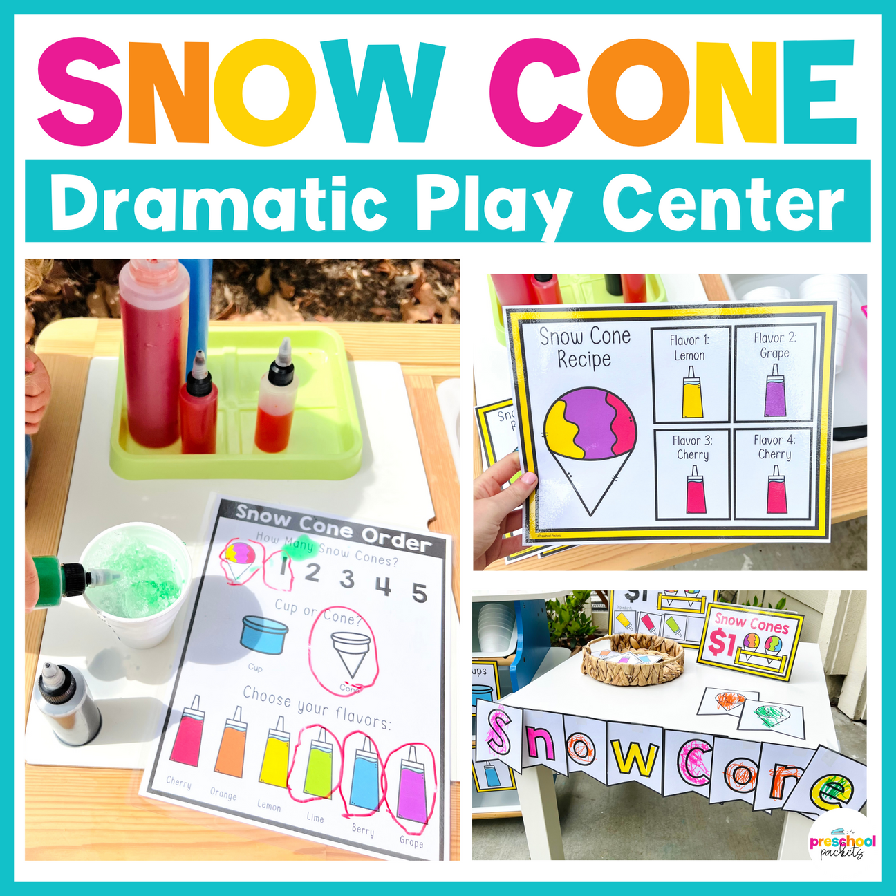 Snow Cone Dramatic Play Center – Preschool Packets