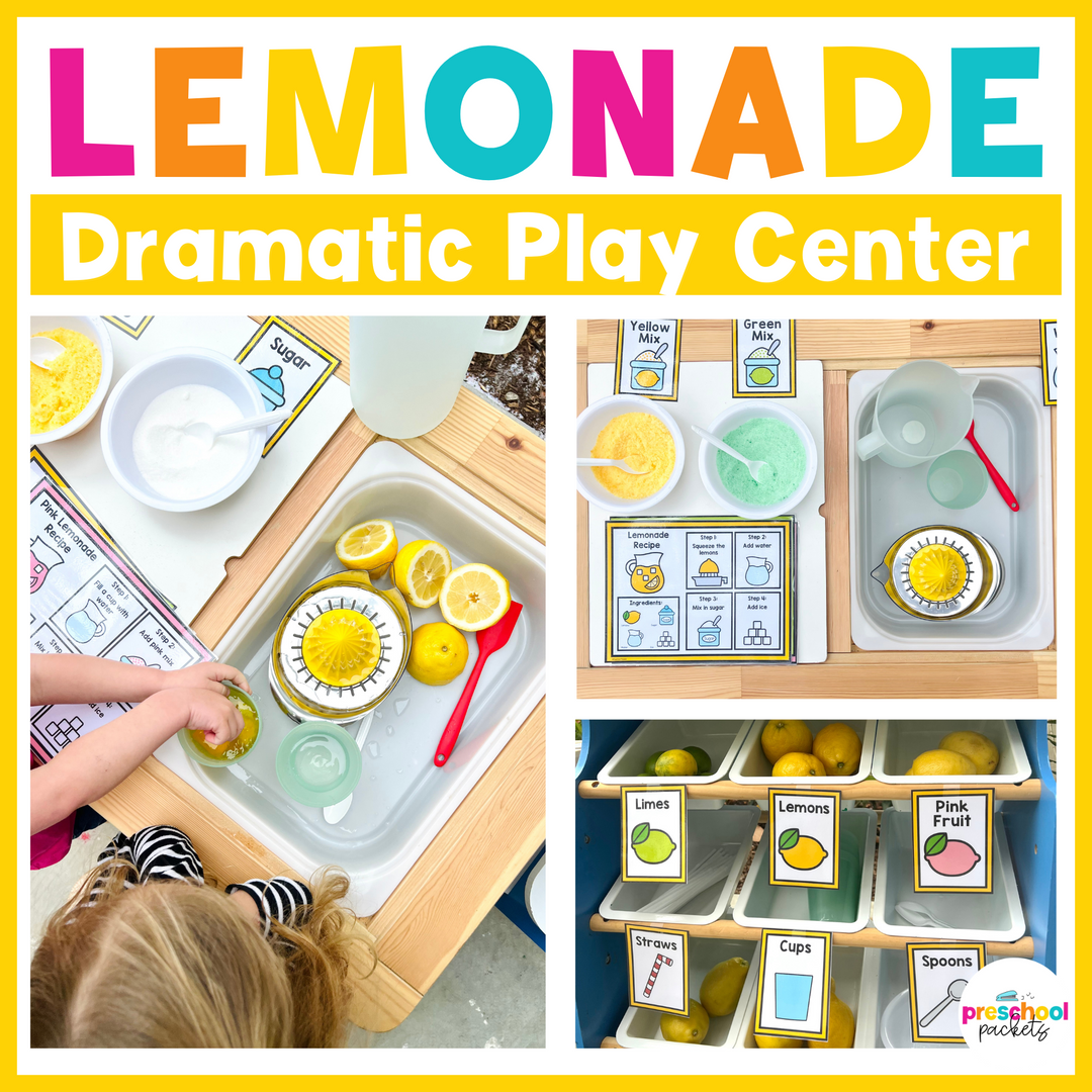 Lemonade Stand Dramatic Play – Preschool Packets