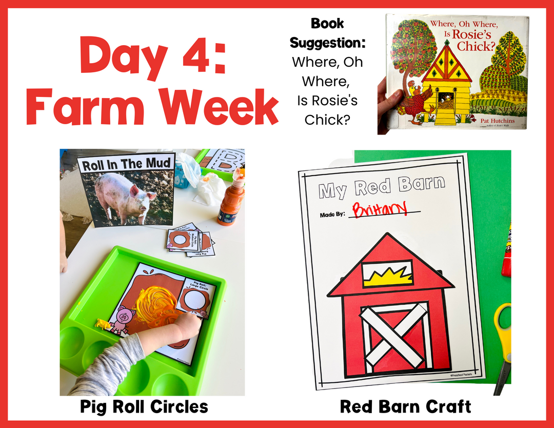 Farm Theme Preschool Activities Weekly Curriculum – Preschool Packets