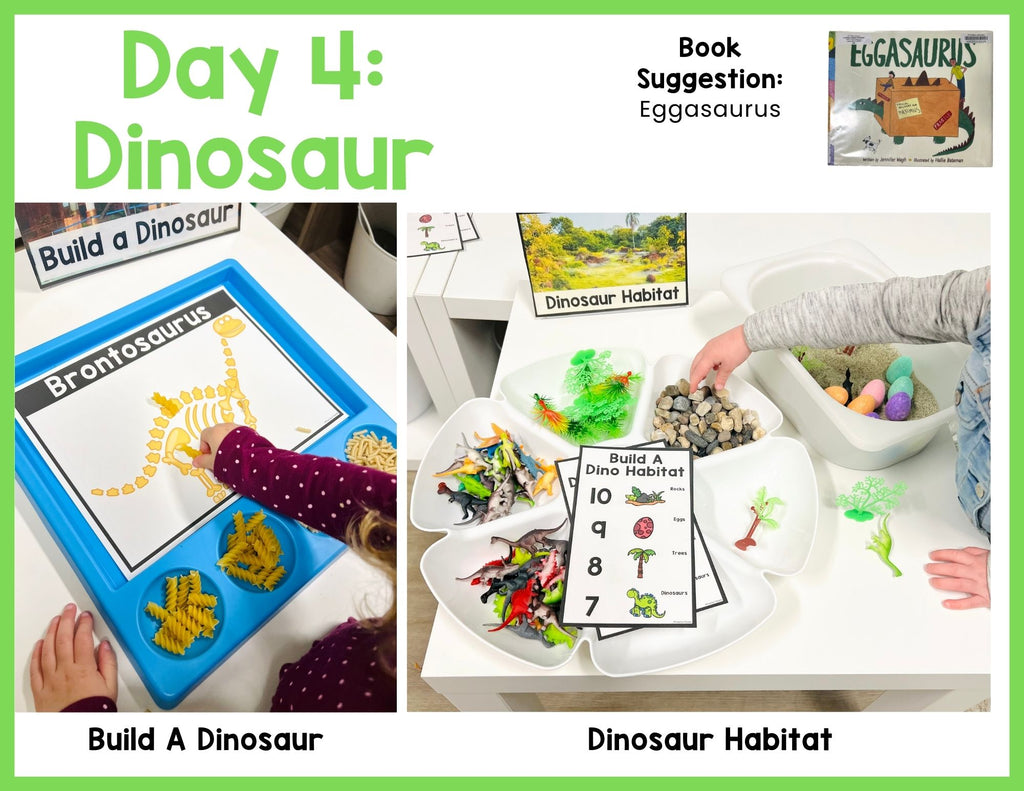 Setting up a Dinosaur Dig Dramatic Play – Preschool Packets